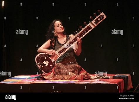 Musician Anoushka Shankar Is Shown Performing During A Live Concert