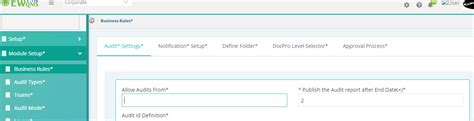 Bug 18173 Admin Business Rule Allow Audit Form Needs Date Field