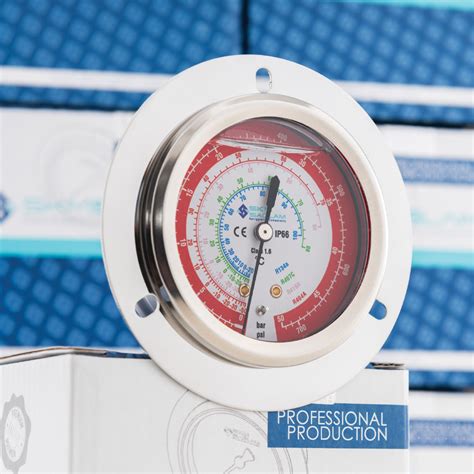 High Pressure Refrigeration Manometer Rear Connection Skm Saglam