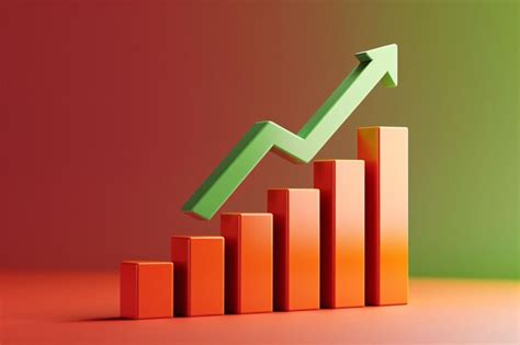 A Green Arrow Pointing Up At A Graph That Says Green Arrow Rising Curve And Data Analysis