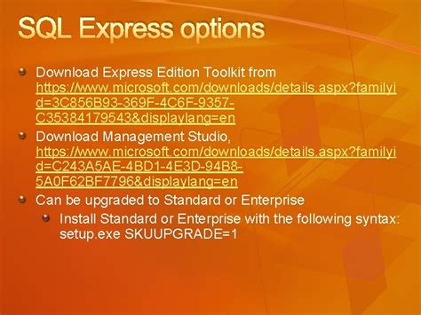 understanding sql server database options for microsoft office