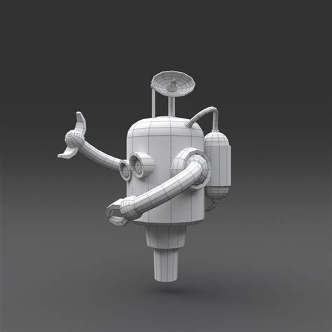 3d Robot Blender Rigged Turbosquid 1288398