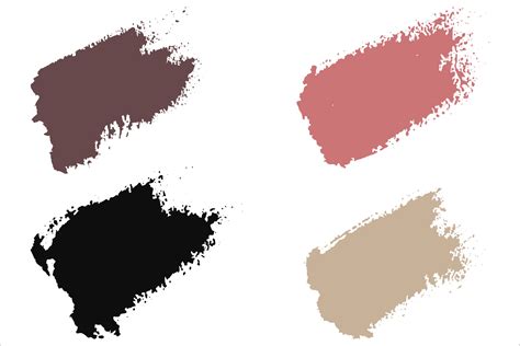 Colorful Grungy Paint Brush Dirty Brush Effect Rusty Paint Brush Effect Vector Art At