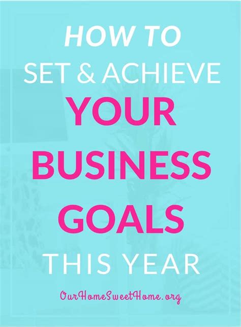 How To Set And Achieve Your Business Goals This Year