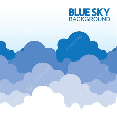 Background Langit Biru Dengan Desain Ilustrasi Vektor Latar Belakang