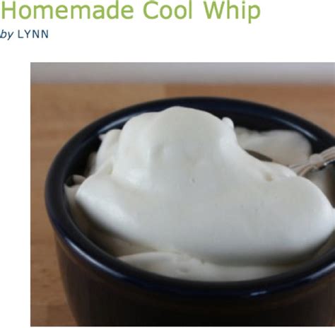 Homemade Cool Whip Recipe