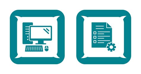 Computer And Test Icon 32907988 Vector Art At Vecteezy