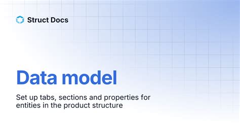 data model struct docs