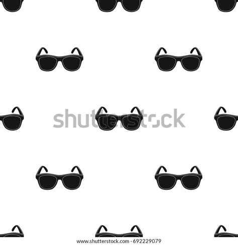 Yellow Trendy Sunglasses Icon Black Style Stock Vector Royalty Free