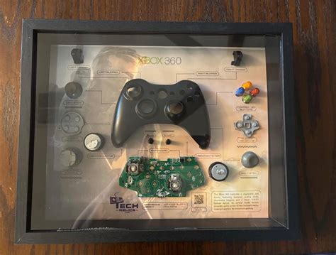 Retro Gaming Controller Shadow Box Disassembled Xbox360 Controller Tech Relics Llc Perfect