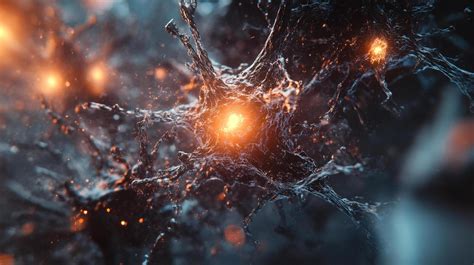 Abstract Representation Of Neural Network Activity With Glowing Nodes