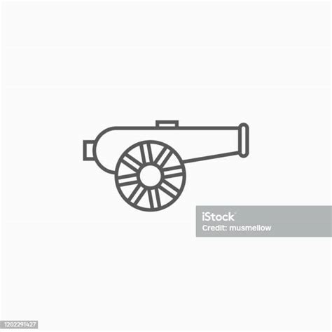 Ikon Meriam Vektor Artileri Ilustrasi Stok Unduh Gambar Sekarang Abad Pertengahan Amunisi