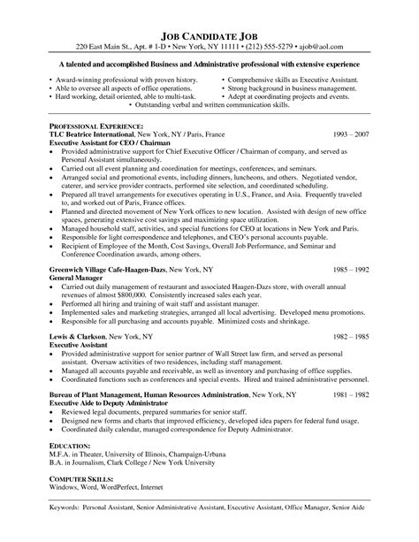 Functional Resume Format Examples Message