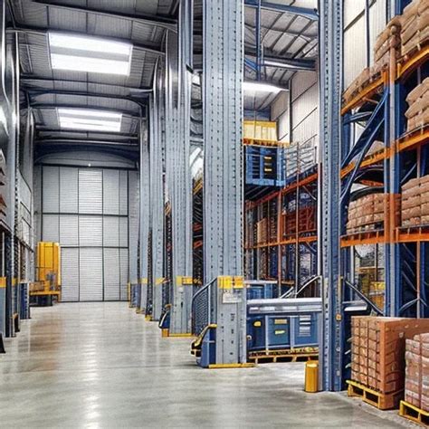 Shuttle Based Storage Warehouse Engineering Photo Free Ai Art Generator
