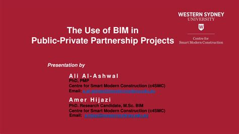 Pdf The Use Of Bim In Public Private Partnership Projects “use Of