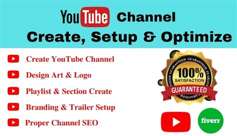 Create Setup And Optimize Youtube Channel Professionally By Saquib Fiverr