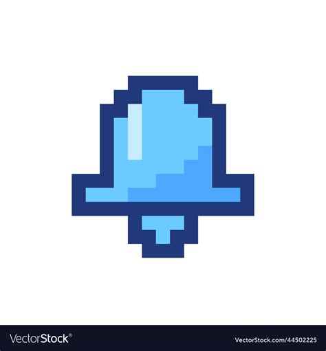 notifications pixelated rgb color ui icon vector image