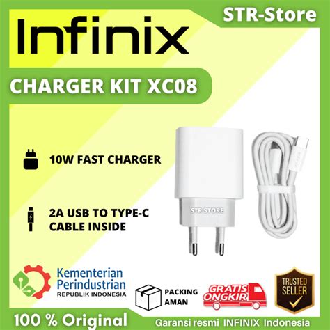 Jual Infinix Charger Kit Xc Usb To Type C W Fast Charging Shopee Indonesia