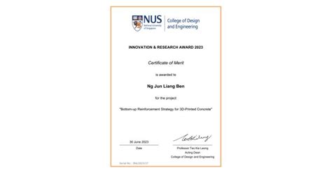 Ng Jun Liang Ben On Linkedin Innovation And Research Award • Ng Jun Liang Ben • National