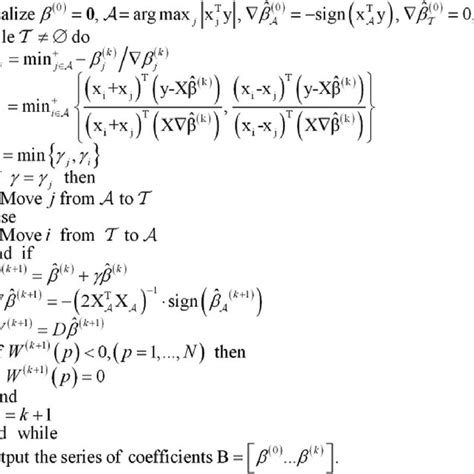 Lasso Algorithm Modified With Non Negative Modification Download