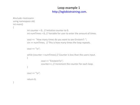 Powerpoint Loop Examples A Ppt