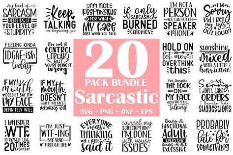 Sarcastic Svg Bundle Funny Quotes Svg Graphic By Zoomksvg · Creative