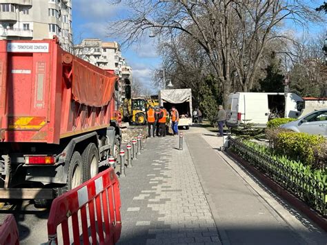 Avarie mare la conductele de termoficare Au săpat pe bulevardul Tomis VIDEO CT ro