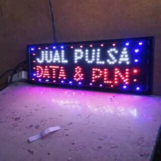 Jual Tulisan Lampu Led Led Sign Jual Pulsa Data Pln Shopee Indonesia