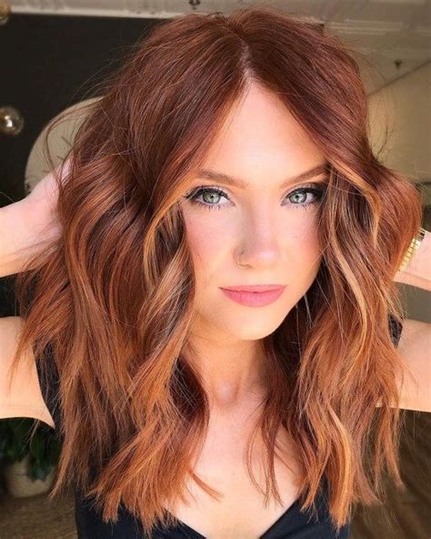 Light Red Highlights On Red Hair Red Copper Hair Color Ginger Hair Color Hair Color Auburn