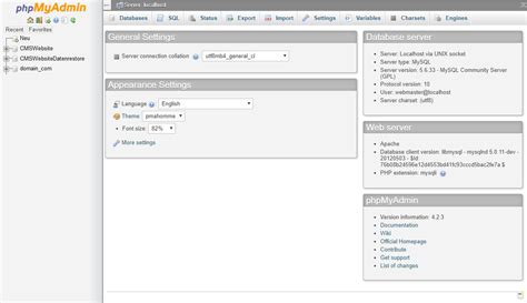 Support Use Phpmyadmin Hosting Hoststar