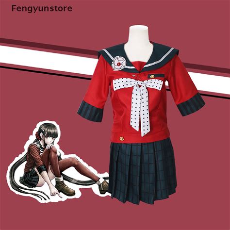 【feng】 Anime Danganronpa Harukawa Maki School Girls Uniform Set Cosplay