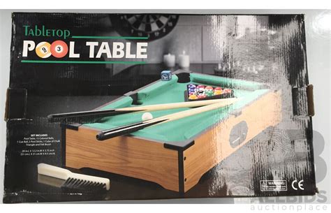 Tabletop Pool Table Lot 1439891 Allbids