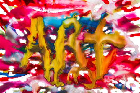 멀티 컬러 Blob 클로즈업에 노란색 수채화로 작성 된 워드 아트 0명에 대한 스톡 사진 및 기타 이미지 0명 노랑 다양