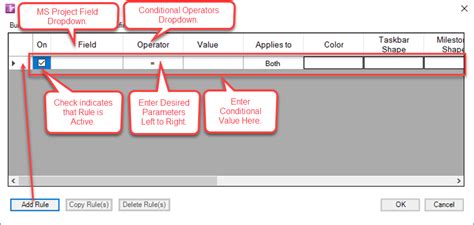 Adding Conditional Formatting Rules For Onepager Pro For Version 60