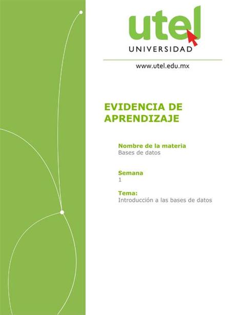 Introducción A Las Bases De Datos Gerardo Felipe Vargas Yunes Udocz