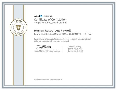 awad ibrahim on linkedin certificate of completion