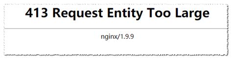 Nginx 踩坑 413 Request Entity Too Large 个人文章 Segmentfault 思否