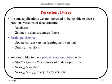 Ppt External Memory Geometric Data Structures Powerpoint Presentation Id3951791