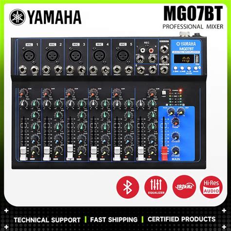 YAMAHA MIXER MG07BT 7-полосный микшер USB-усилители KTV сценический ...