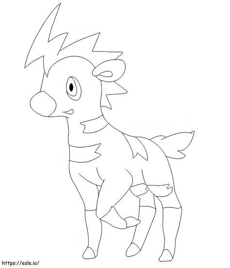 Lightning Pokemon 2 Coloring Page