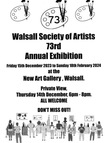 Wayne Attwood Opens Walsall Society Of Artists` Exhibition At The New