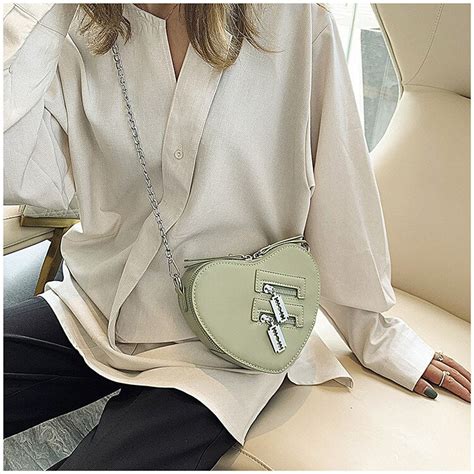 Dark Grunge Aesthetic Heart Shaped Blade Crossbody Bag 90s Indie Girl