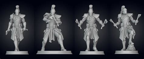 Medieval Captain Rex Figurine Bundle 3d Print Files Galactic Armory