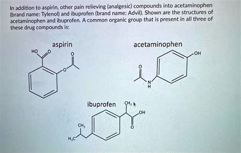 Solved In Addition To Aspirin Other Pain Relieving Analgesic