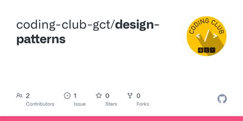 Github Coding Club Gctdesign Patterns