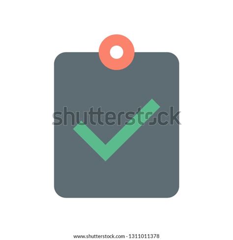 Assignment Turned Icon Clipboard Checkmark Stock Vector Royalty Free