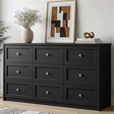 Chuwell Black Dresser For Bedroom 59 1 Wide Dressers