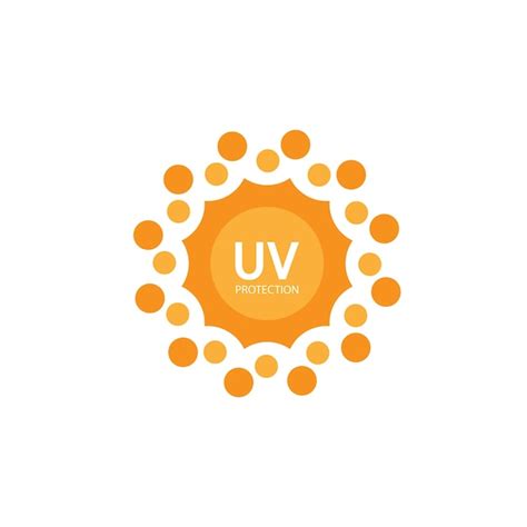Premium Vector Uv Protection Logo Solar Cream Sunlight Sunblock Vector