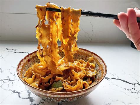 Spicy Cumin Beef On Knife Cut Noodles Ft Dried Daoxiaomian The