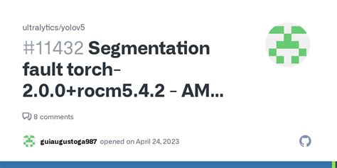 segmentation fault torch 2 0 0 rocm5 4 2 amd gpu · issue 11432